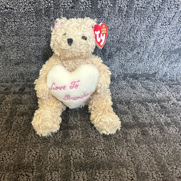 Ty | Toys | Ty Beanie Baby Dear Heart The Bear Hallmark Gold Crown ...